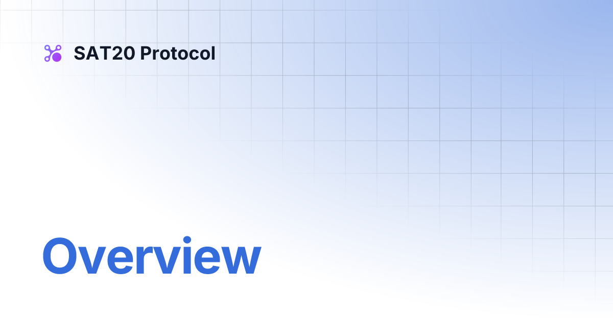 Overview | English | SAT20 Protocol